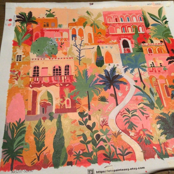 Winter Schnee Malen nach Zahlen - DIY Winter Landschaft Gemälde Kit Erwachsene - Etsy.de