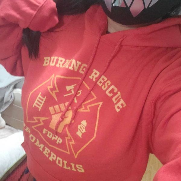 PROMARE Inspired Burning Rescue FDPP Logo Hoodie/sweatshirt - Etsy