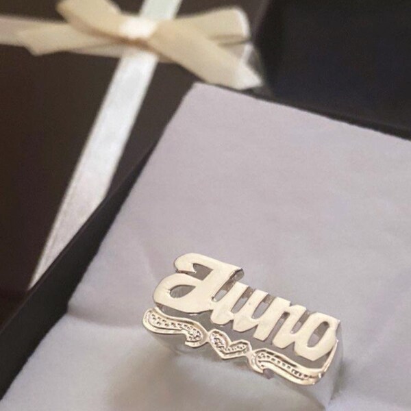 Personalized Double Name Plate in Sterling Silver With Gold Plated - Etsy