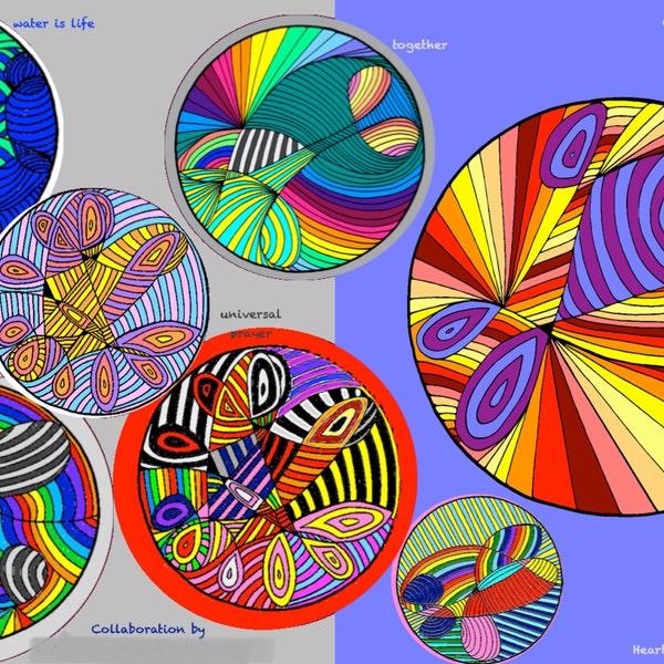 Coloring Page Mandala-lake - Etsy