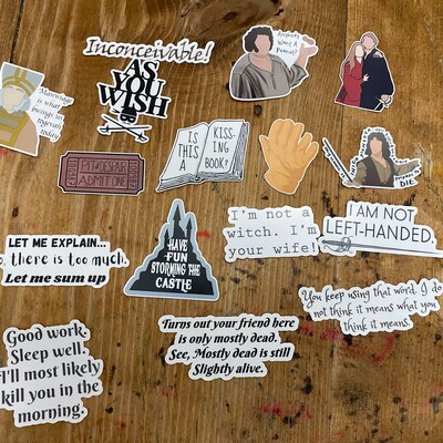 Princess Bride Inspired Sticker Set - Etsy