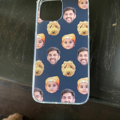 Personalized Face Pattern iPhone Case Custom Faces Phone Case Custom ...