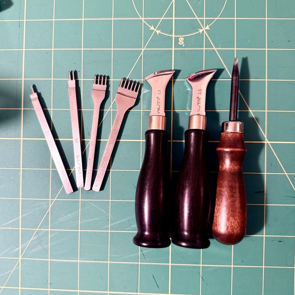 M390 Steel Head Leather Groover Tool Advanced Vegetable Tanned Edge ...