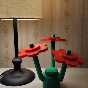 4-piece Jumbo Brick Flowers 3d Printed With Eco-friendly Biodegradable ...