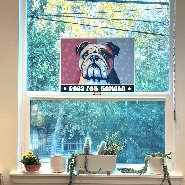 Dogs for Kamala Yard Sign, Dog Moms for Harris Sign, Dog Dads for ...