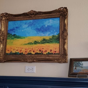 Sunset Acrylic Painting on Canvas Original Art Abstract Art | Etsy