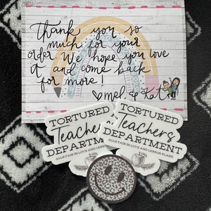 Tortured Teacher Department Sticker, Era Sticker, Teacher Sticker ...