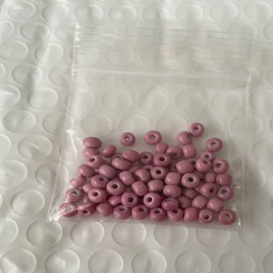 CHEYENNE PINK RARE Colorfast Vintage Czech Size 7/0 Undyed | Etsy