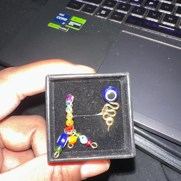Dangling Evil Eye Chakra Nose Ring or Nose Cuff - Etsy