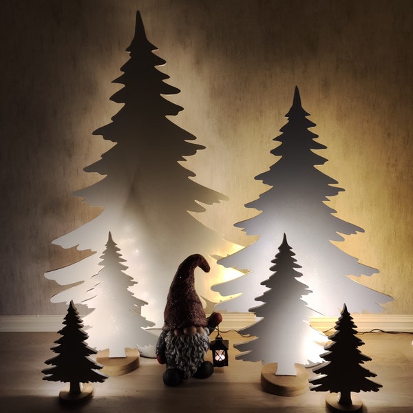 5ft 6ft 7ft 8ft Christmas Tree PDF Template ,printable Trace and Cut ...