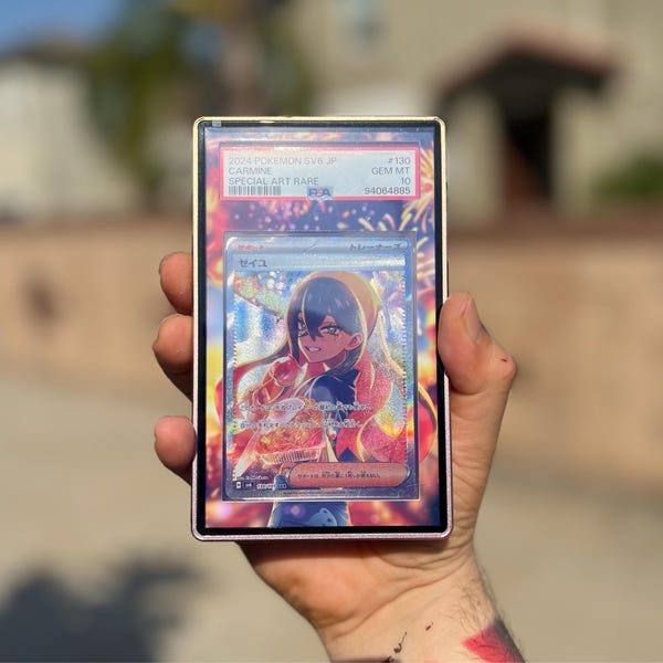 Perrin and Hisuian Growlithe Custom Pokemon Card Frame - Etsy