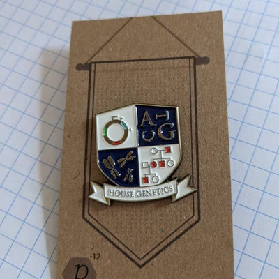 CRISPR Cas9 Enamel Pin gold Science Pin Biology Flair Genetics ...