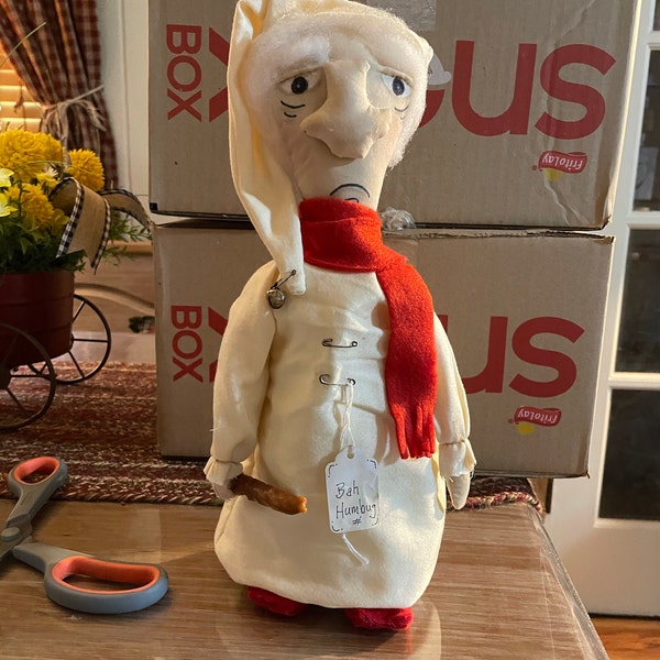 Primitive Christmas Scrooge Doll, Handmade Scrooge Doll, Christmas ...