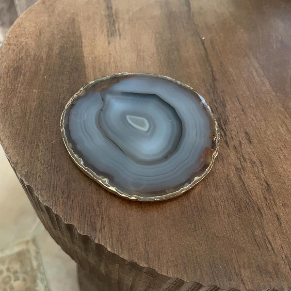 Agate Slice Coaster - Authentic Brazilian Agate Geode Slices ...