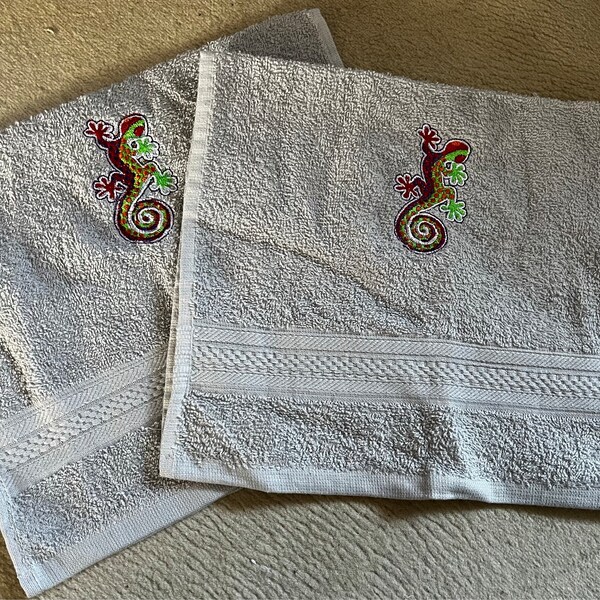 Gecko Embroidery Design. Lizard Embroidery Pattern. Machine Embroidery ...