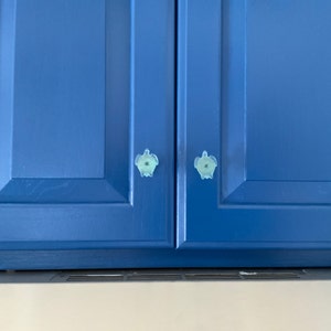 Knobs Stone Knobs Cabinet Knobs White Glass Sand Dollar - Etsy