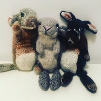 KNITTING PATTERN Black Otter Rex Rabbit - Etsy UK