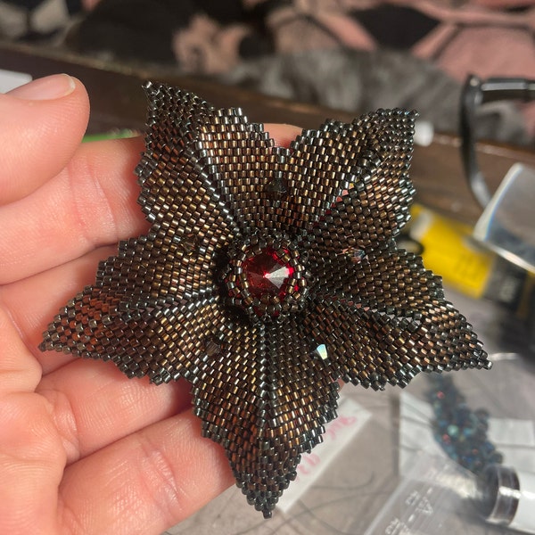 Tutorial Green Rivoli Ring Bead Patterns - Etsy