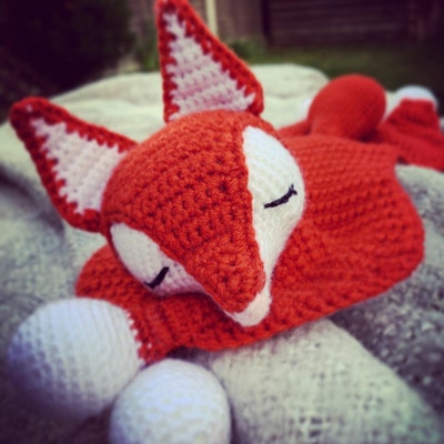 Freya the Arctic Fox Snuggler Crochet Pattern - Etsy