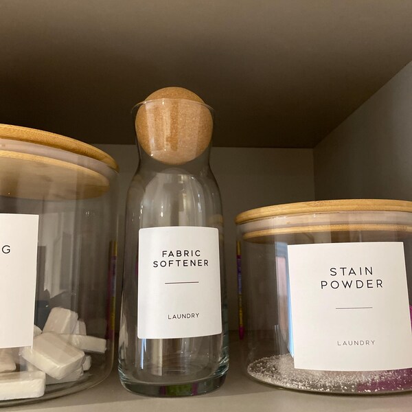 Extra Large Wide Mouth Glass Kitchen Storage Jar With White Waterproof ...