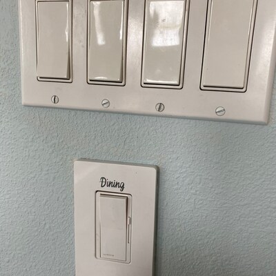 Custom Light Switch Labels // Light Switch Stickers // Light Plate ...