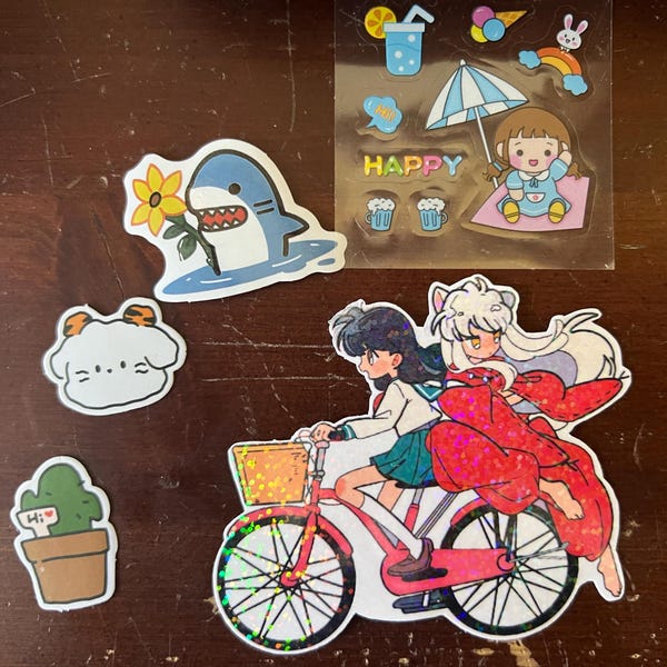 Anime Couple Sticker, Cute Kawaii Anime Sticker, Cute Couple Anime ...