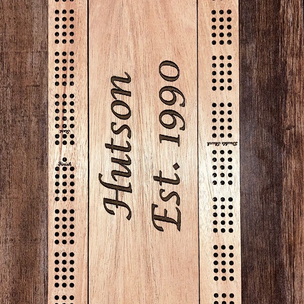 Round Cribbage Board With Storage Compartment - Etsy