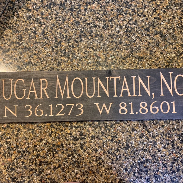 College Coordinates Sign, Latitude Longitude, Custom Coordinate Sign ...