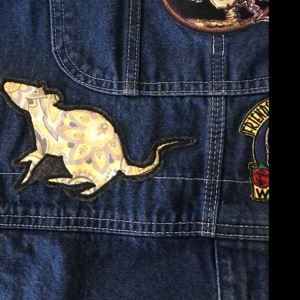 Rat Silhouette Patch - Etsy