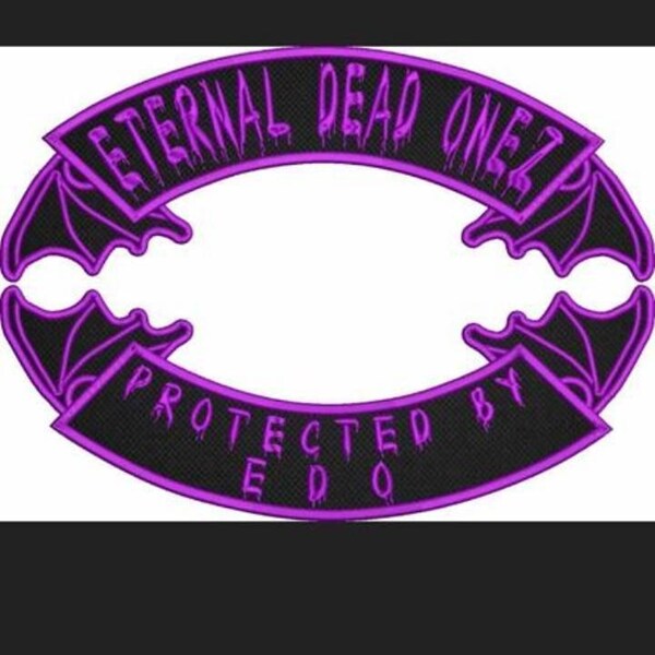 Flame Bottom Top Rocker, Embroidered Patch, Custom Embroidered, Custom ...