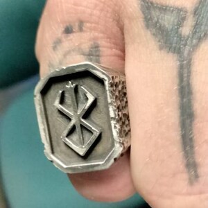 MTG Signet Ring Forest Green Mana Reconstituted Natural Stone - Etsy