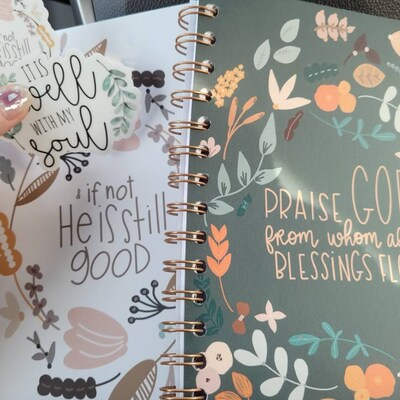 Christian Soft Cover Wirebound Notebook With Bible Verse - Etsy