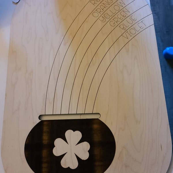 FLISAT Table St Patricks Day Rainbow Bin Inserts Insert & Crayons Only ...