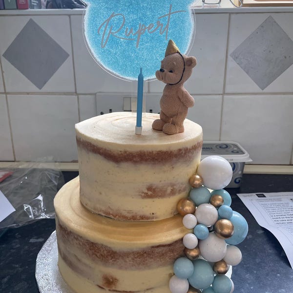 Custom Unicorn Cake Topper, Rainbow Cake Topper, Personalised Cake ...