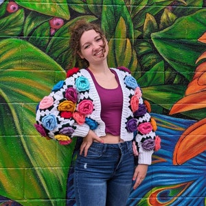 Crochet Pattern, Crochet African Flower Sweater PDF Pattern, Chunky ...