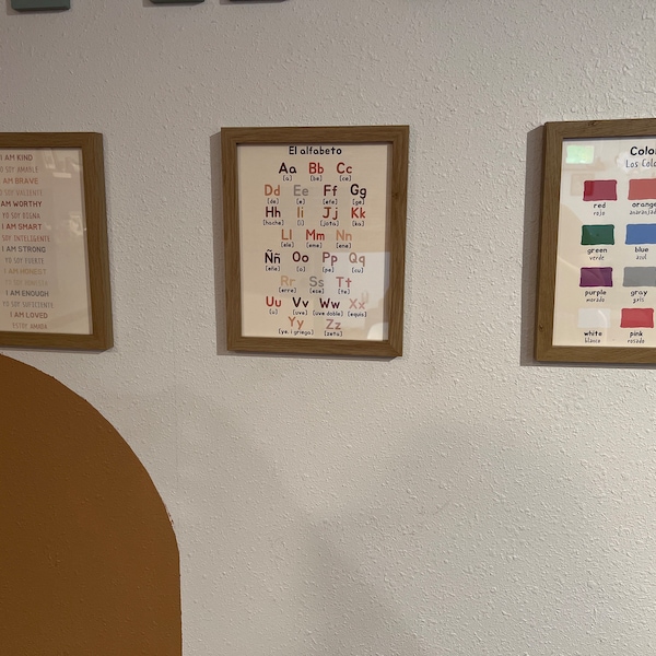 Printable Set of 16 Korean Educational Posters for Kids and Toddlers ...