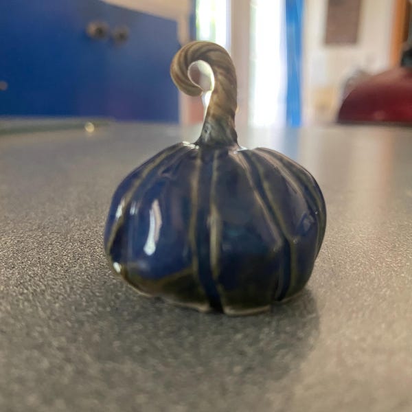 Hand Made Ceramic Stoneware Mini Miniature Pumpkin Pumpkins Fall Decor ...
