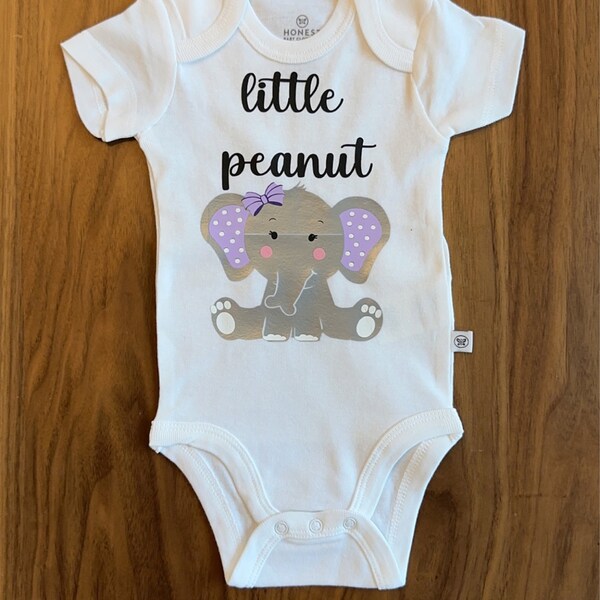 Purple Elephant SVG, Clip Art, Girl Peanut Purple Baby Shower, Cute ...