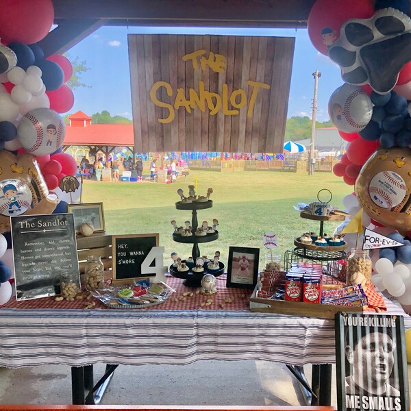 The Sandlot Wood Sign - Baseball Party Backdrop Sign - the Sandlot ...