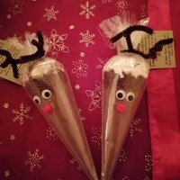 Rentier Suppe, heiße schokolade, - Kakao - Marshmallow - Schokolade ...