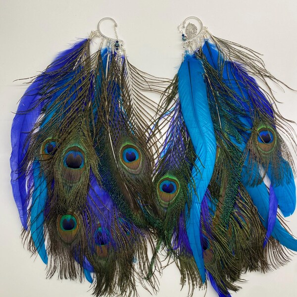 Black Quartz Raven Moon Ear Cuff, Bird Skull Ear Cuff, Gothic Ear Cuff ...