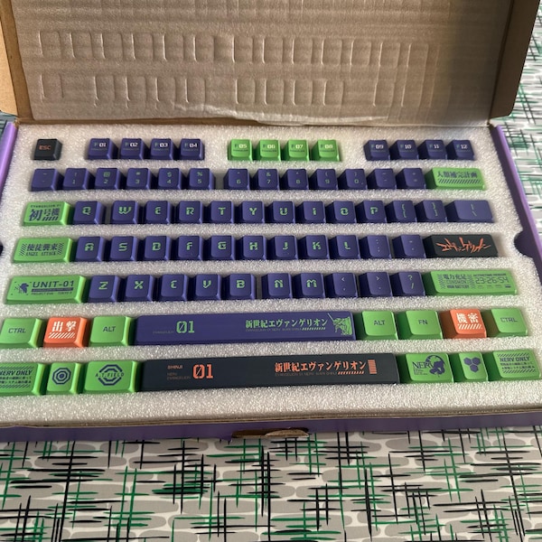 Gradient Shadow Side-printed Keycap Set, OEM Profile, Shine-through ...