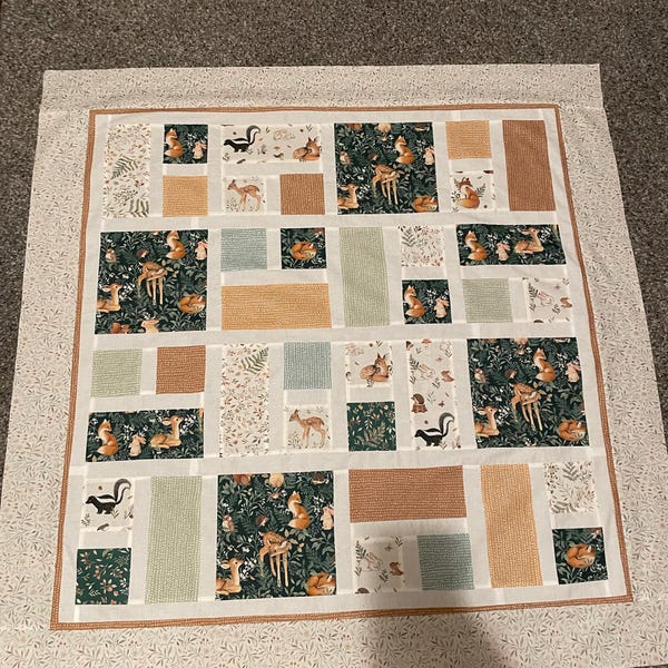Quilt Kit--little Fawn and Friends--40x40 - Etsy