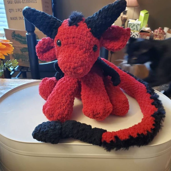 Baby Snuggle Dragon Crochet Pattern PDF, Crochet Dragon PATTERN ...