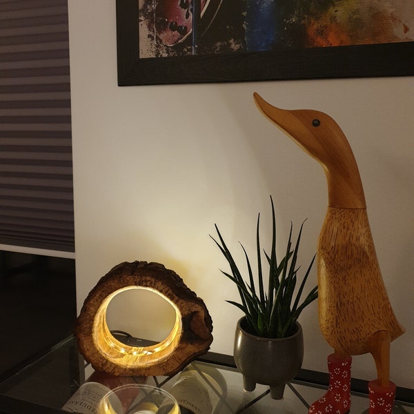 Led Lamp, Led Log Lamp, Log Light, Contemporary Lamp, Desk Lamp, Table ...