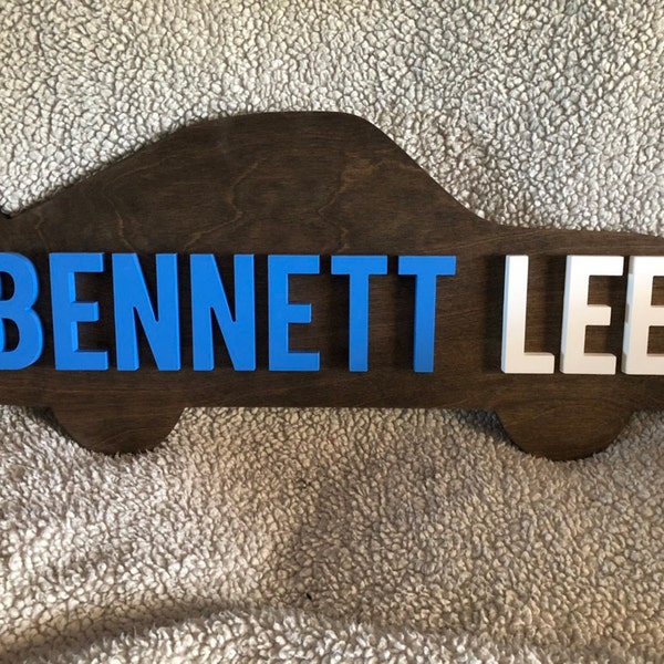 Race Car Name Sign | 18"-36" Round Sign | Baby Name Sign | Nursery Room ...