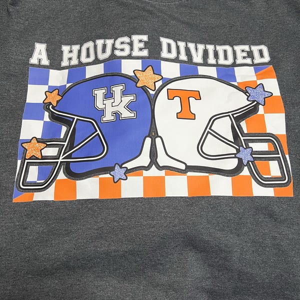 Custom Mascot House Divided Shirt, Family School Spirit Tshirt ...