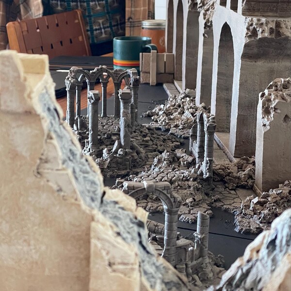 Winterdale Citadel Walls Modular Medieval Castle Wall Set 15mm 28mm ...