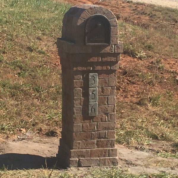 STONE House Number Tiles / Reclaimed Slate / Mailbox Post / ADDRESS ...