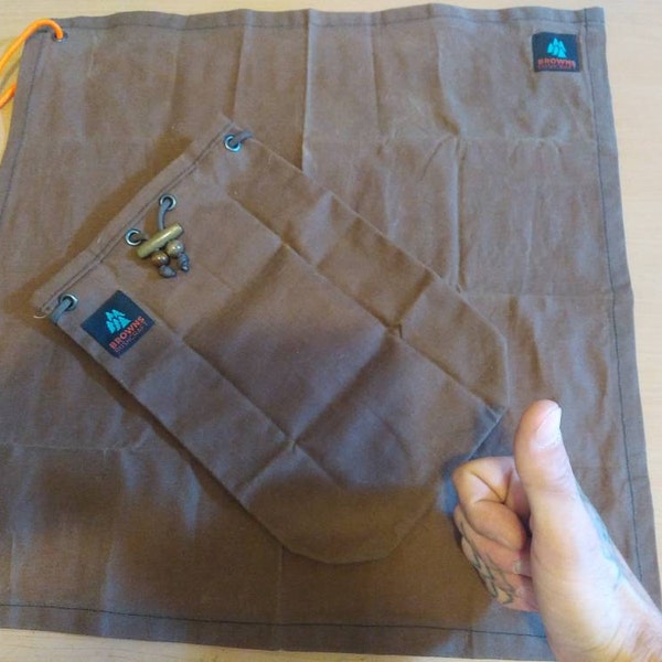 Bushcraft Waxed Canvas Forest Utility Mat, Canvas Sit Mat, Picnic ...